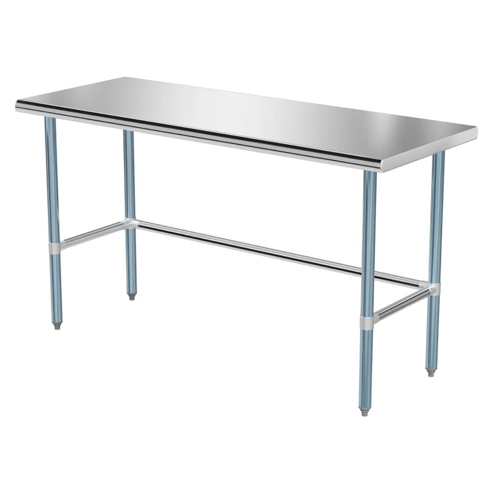 Ktaxon Open Base Stainless Steel Table 60 x 24 Inches, NSF Commercial ...