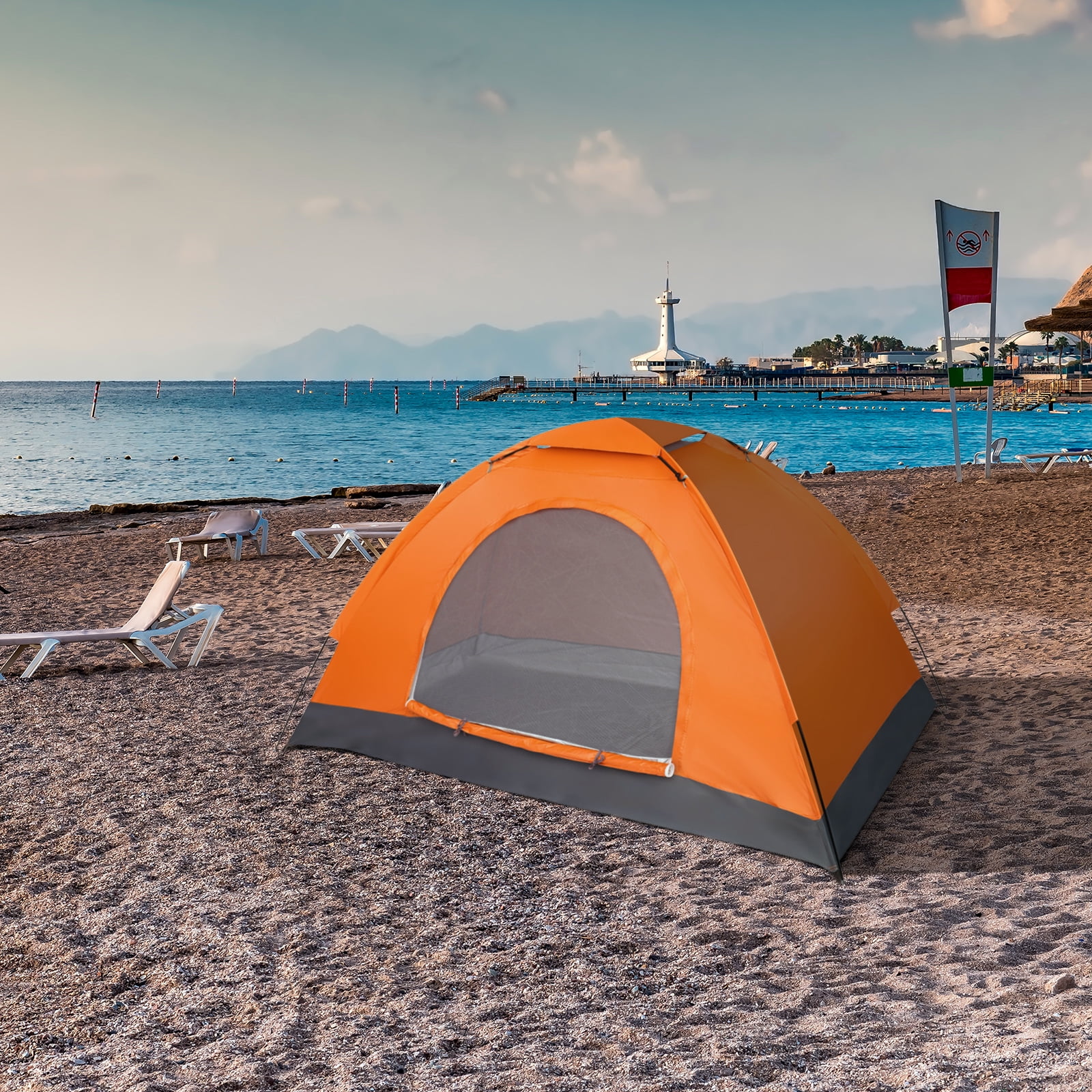 Ktaxon Portable Pop Up Camping Tent, Easy Setup, Waterproof Oxford ...
