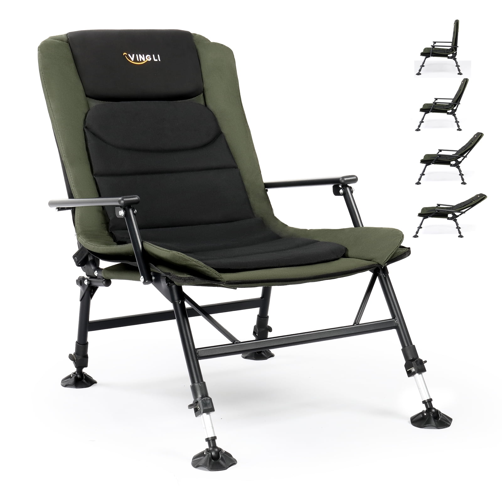 Ktaxon Outdoor Fishing Chair, Oversized Heavy Duty Camping Chairs with ...