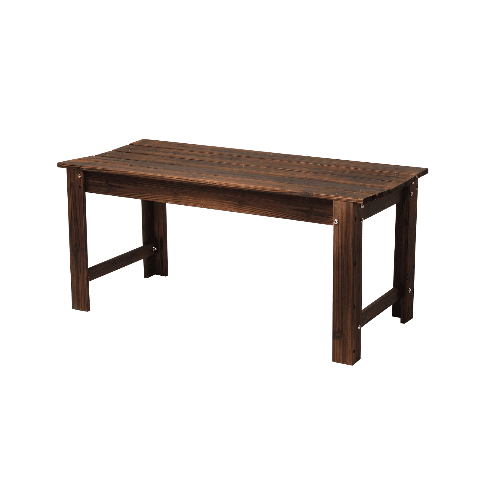Ktaxon Outdoor 3ft Wooden Bench, Weatherproof Garden Backless Bench for ...