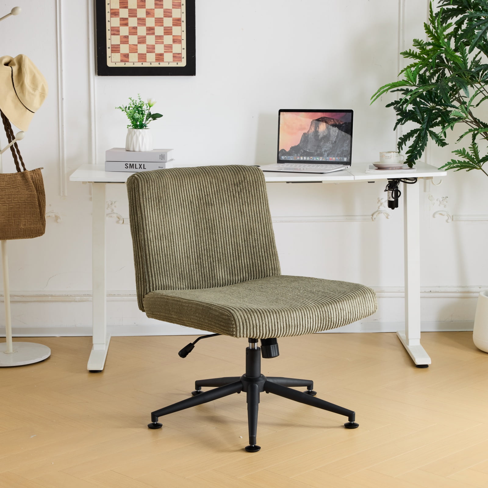 Ktaxon Oversized Armless Office Chair Swivel Study Chair Adjustable ...