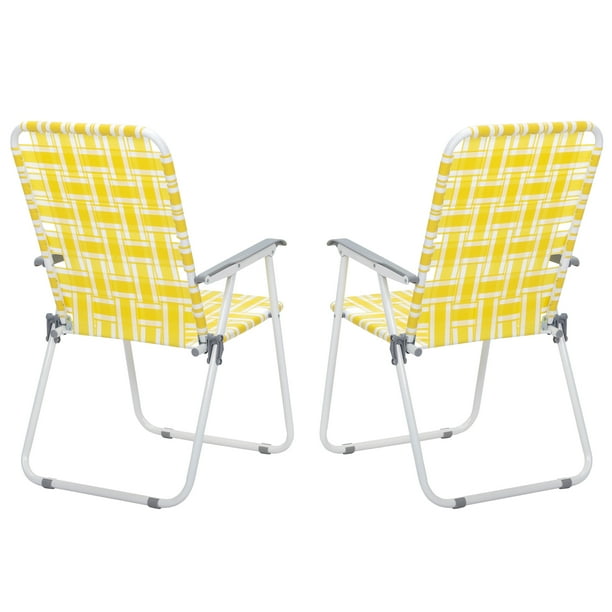 Ktaxon Patio Folding Chair Set 2 Pack Outdoor Beach Chair Camping Chair ...