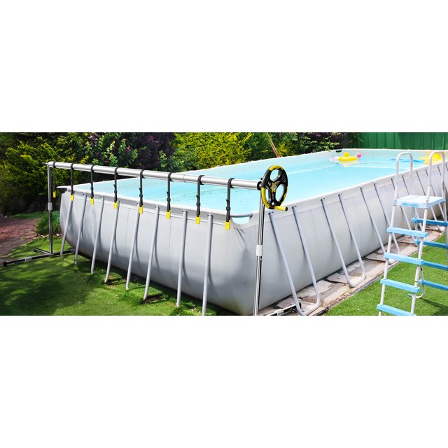 Ktaxon Pool Cover Reel Set, 16ft Solar Cover Aluminum Roller for ...