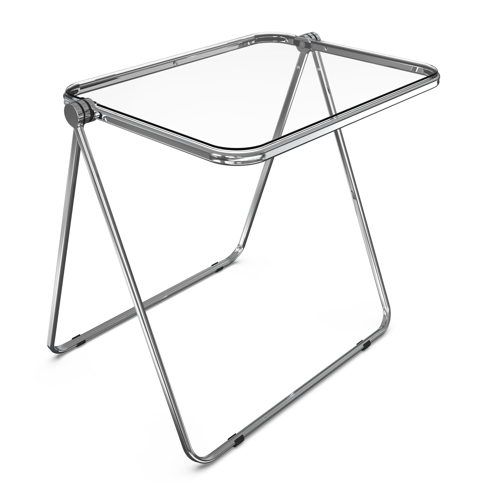 Ktaxon Portable Acrylic Folding Table, Compact TV Tray for Couch Snacks ...