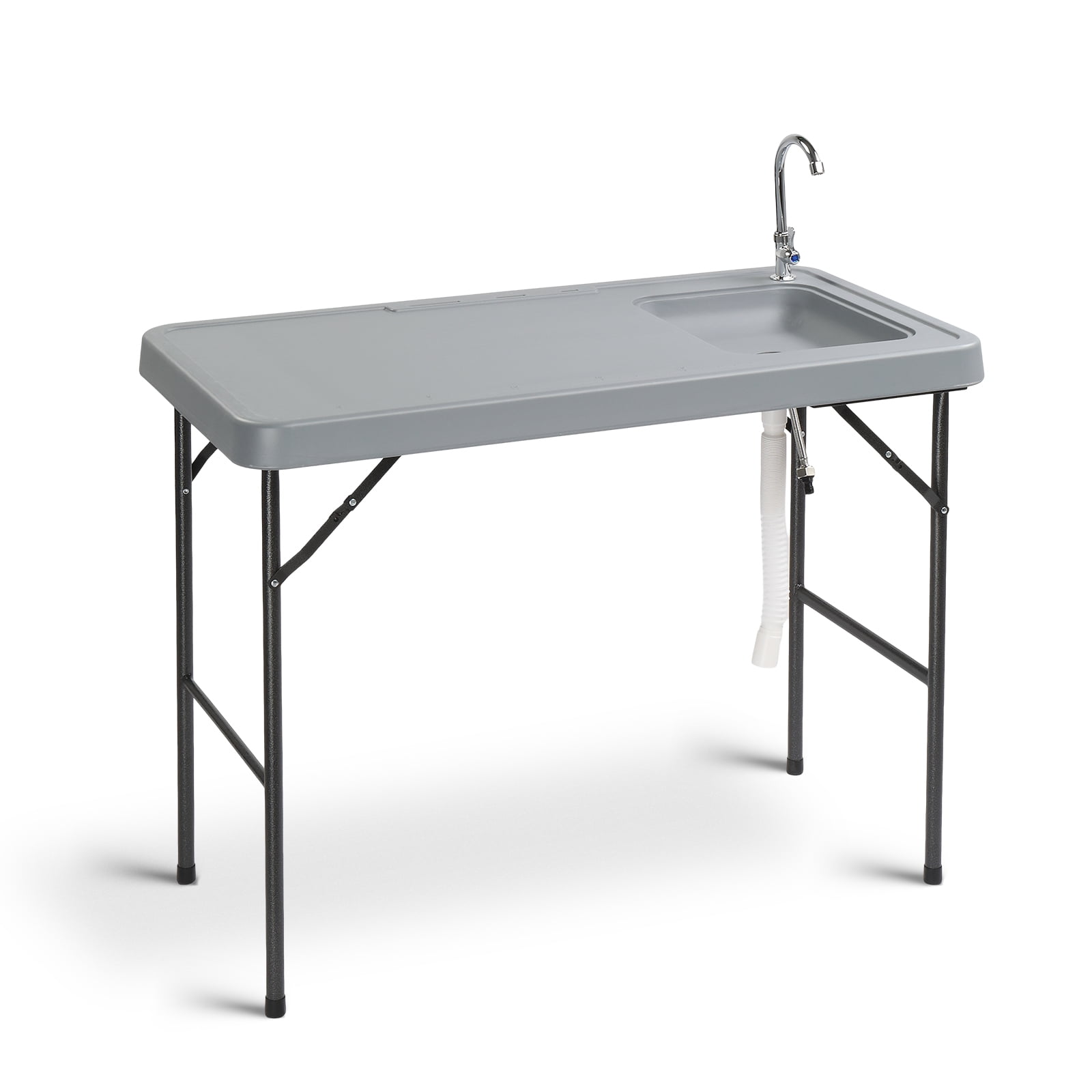 Ktaxon, Portable Folding Fish Cleaning Table with Sink, 23"x37", Gray ...