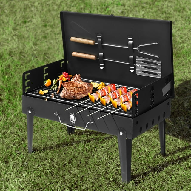 Ktaxon Portable Small Barbecue Grill - Charcoal BBQ Grill with Square ...