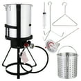 Ktaxon Propane Outdoor Fryer Aluminum Frying/Boiling Turkey Fryer Pot ...