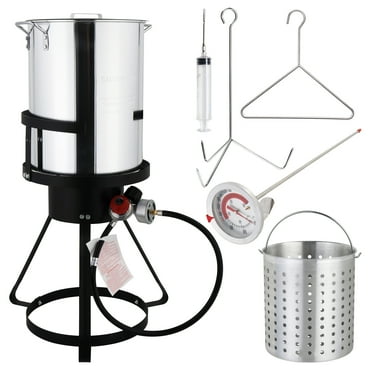 Ktaxon Propane Outdoor Fryer Kit, 30QT Aluminum Frying/Boiling Pot, 4 ...
