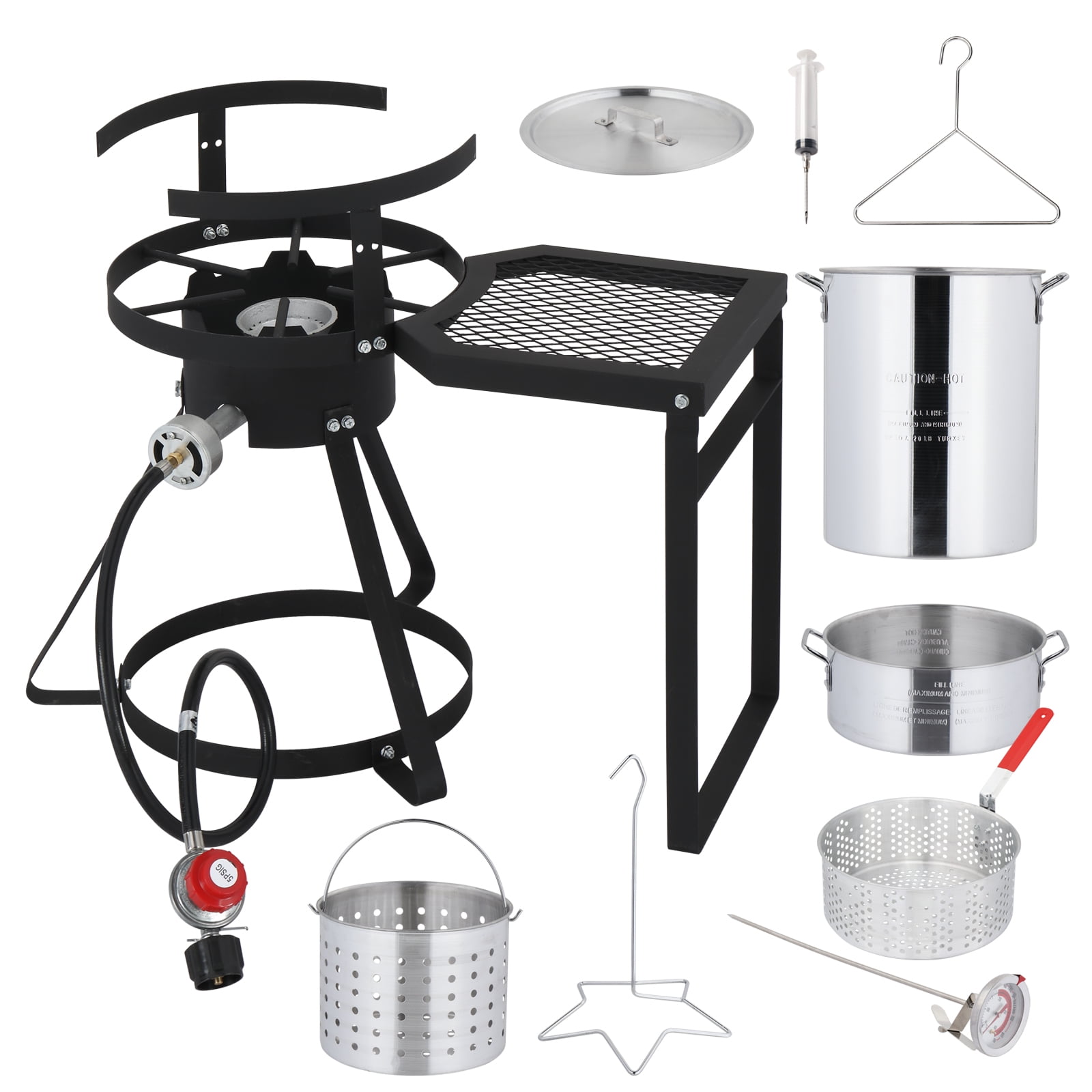 Ktaxon Propane Outdoor Fryer Kit Aluminum Frying/Boiling Turkey Fryer ...