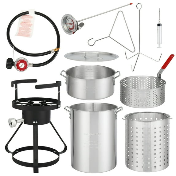 Ktaxon Propane Outdoor Fryer Kit, Aluminum Frying and Boiling Turkey ...