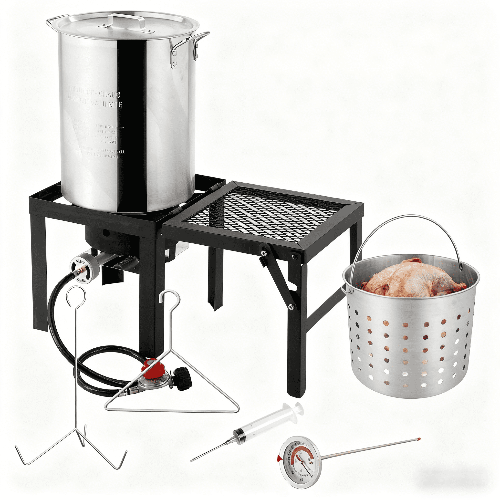 Ktaxon Propane Outdoor Fryer Kit Aluminum Frying / Boiling Turkey Fryer ...