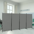 Ktaxon 4-Panel Room Divider, Freestanding Privacy Screen, Portable ...