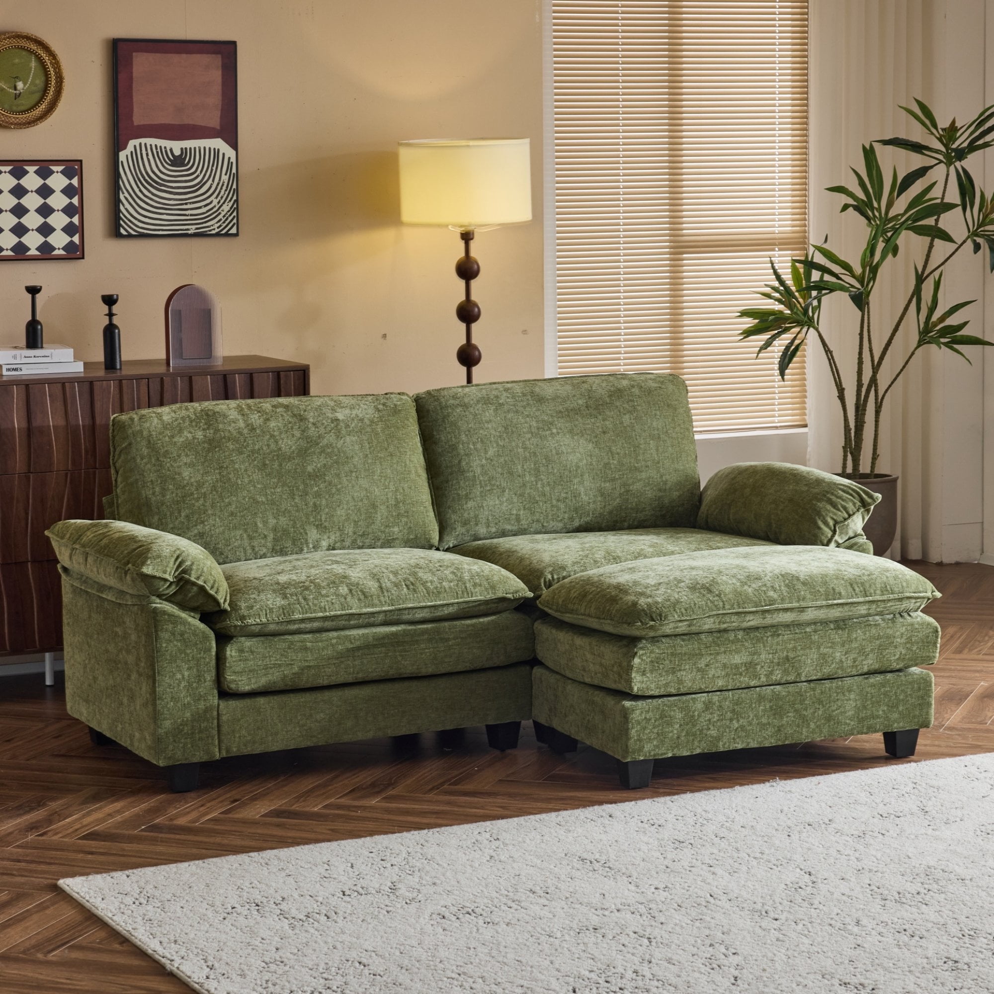 Ktaxon Sectional Sofa L Shaped Couch with Chaise Living Room Sleeper ...