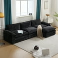 Ktaxon Sectional Sofa L Shaped Couch with Chaise Living Room Sleeper ...