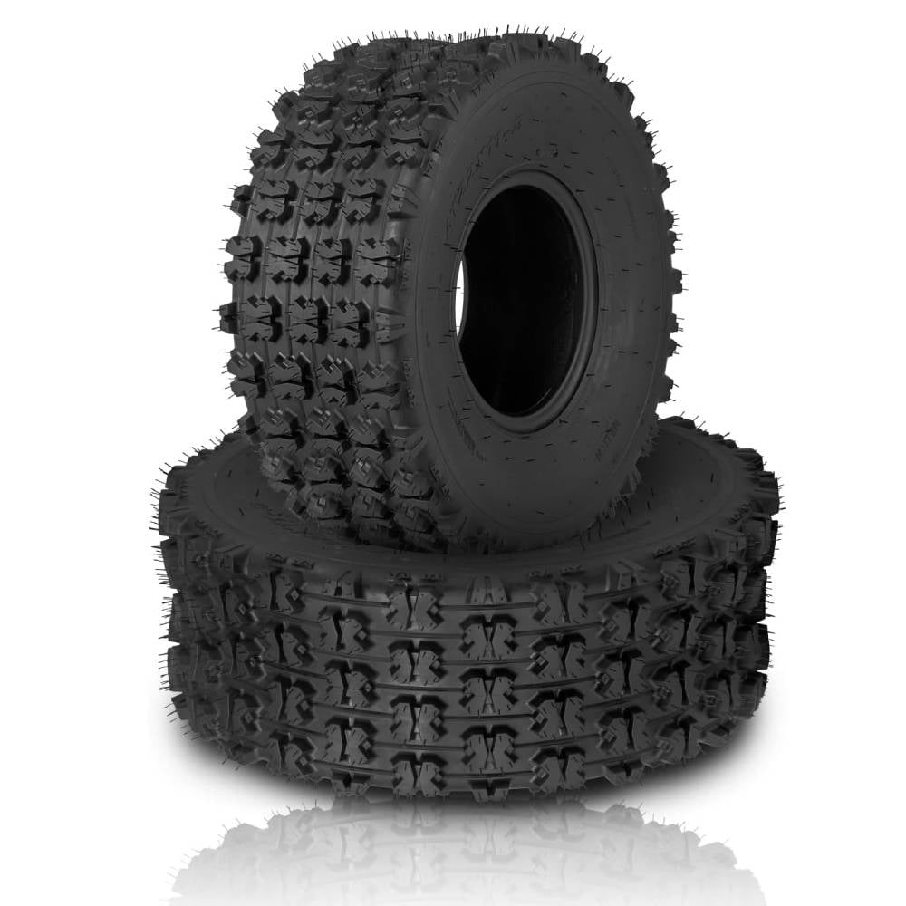 Ktaxon Set of 2 22x11-9 ATV & UTV All Terrain Tires, 6 Ply Tubeless ...