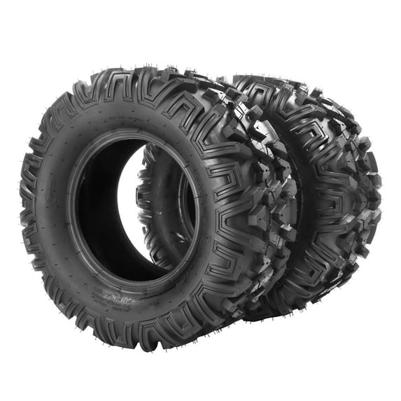 Ktaxon Set of 2 26x10-12 ATV & UTV All Terrain Tires, 6 Ply Tubeless ...