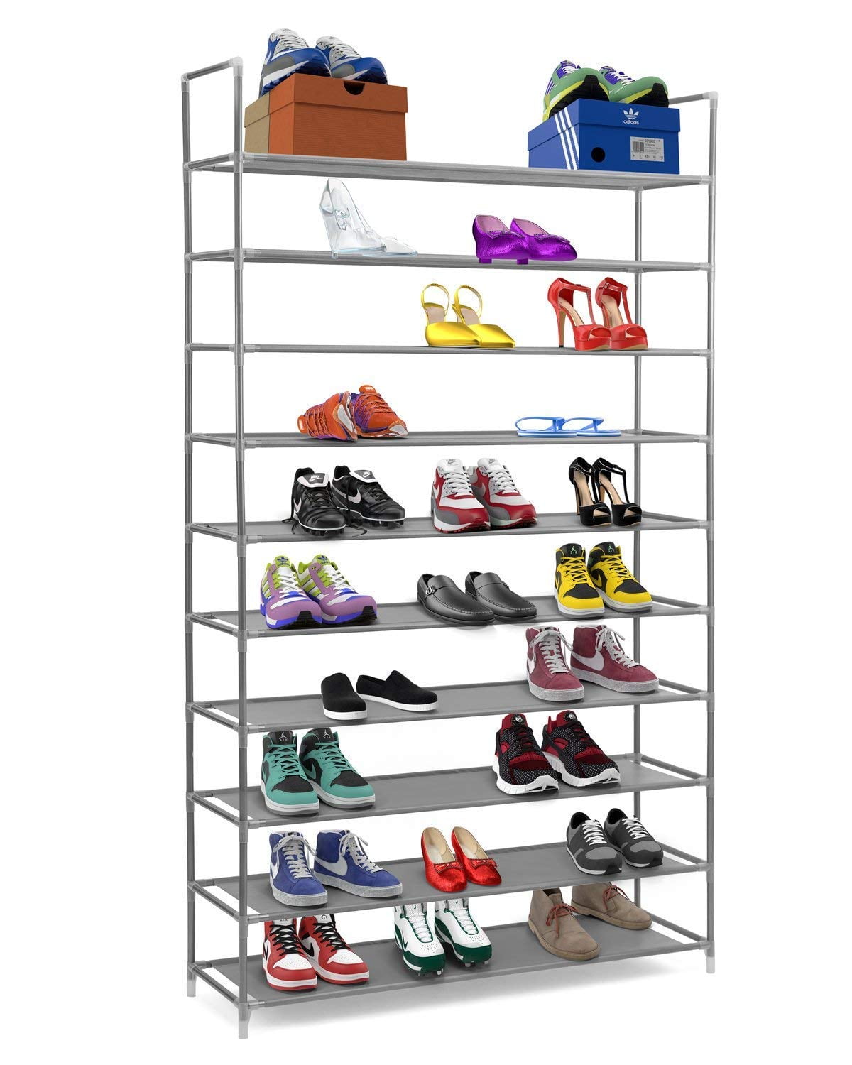 Ktaxon Home Shoe Rack, 50 Pair Capacity, Tower Shelf Organizer Storage ...