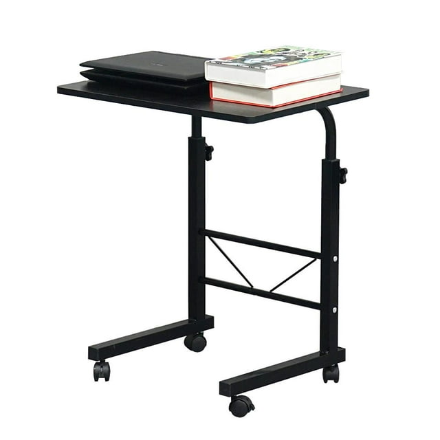 Ktaxon Movable Side Table with Adjustable Height, Rolling Computer Desk ...