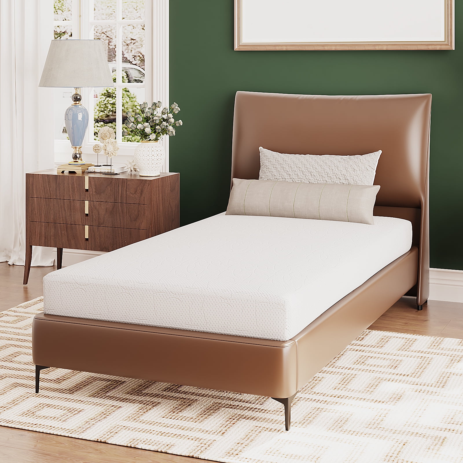 Ktaxon Sleep Twin Mattress in a Box, 6 inch Memory Foam Mattress, Adult ...