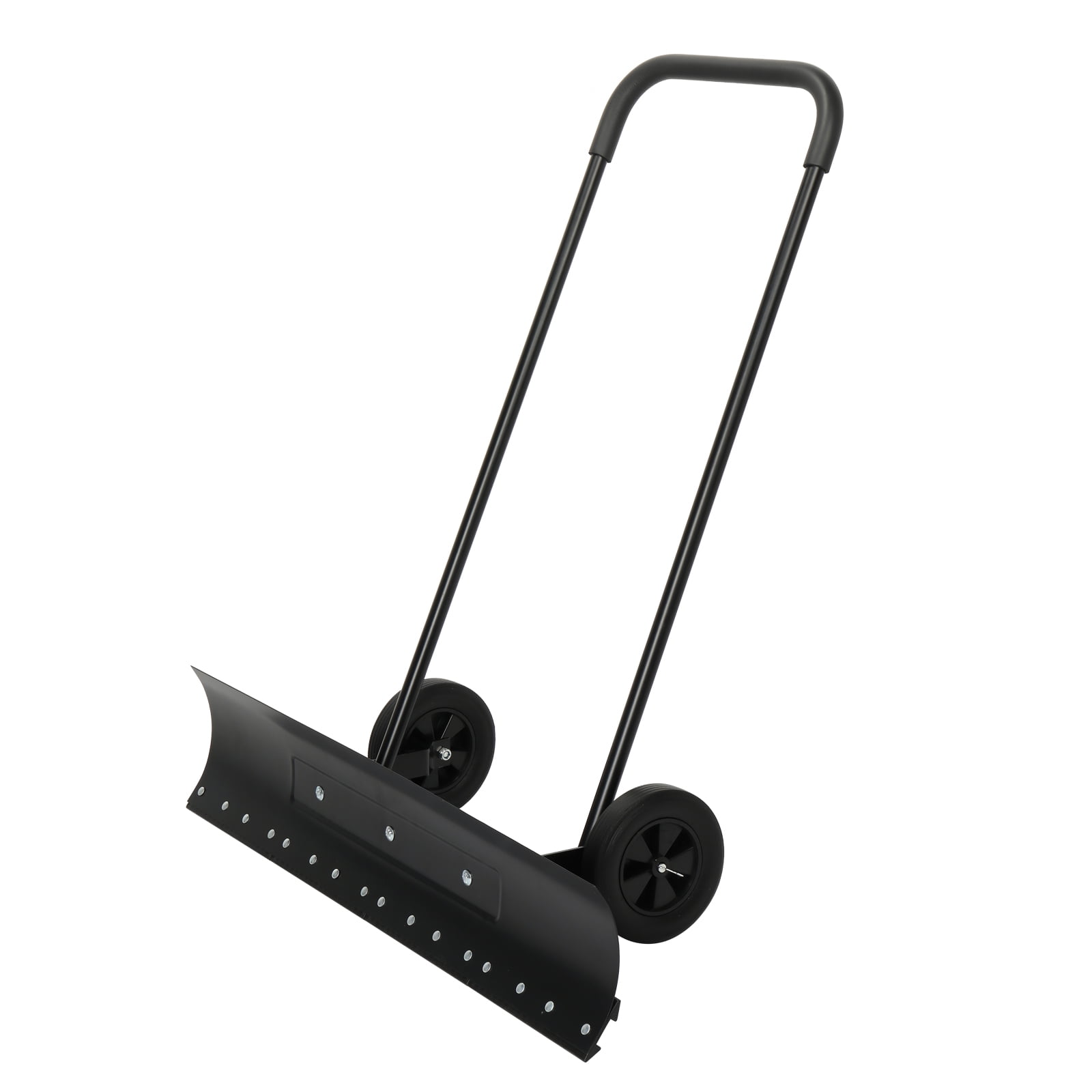 Ktaxon Snow Pusher with Wheels Heavy Duty Snow Plow,Snow Shove ...
