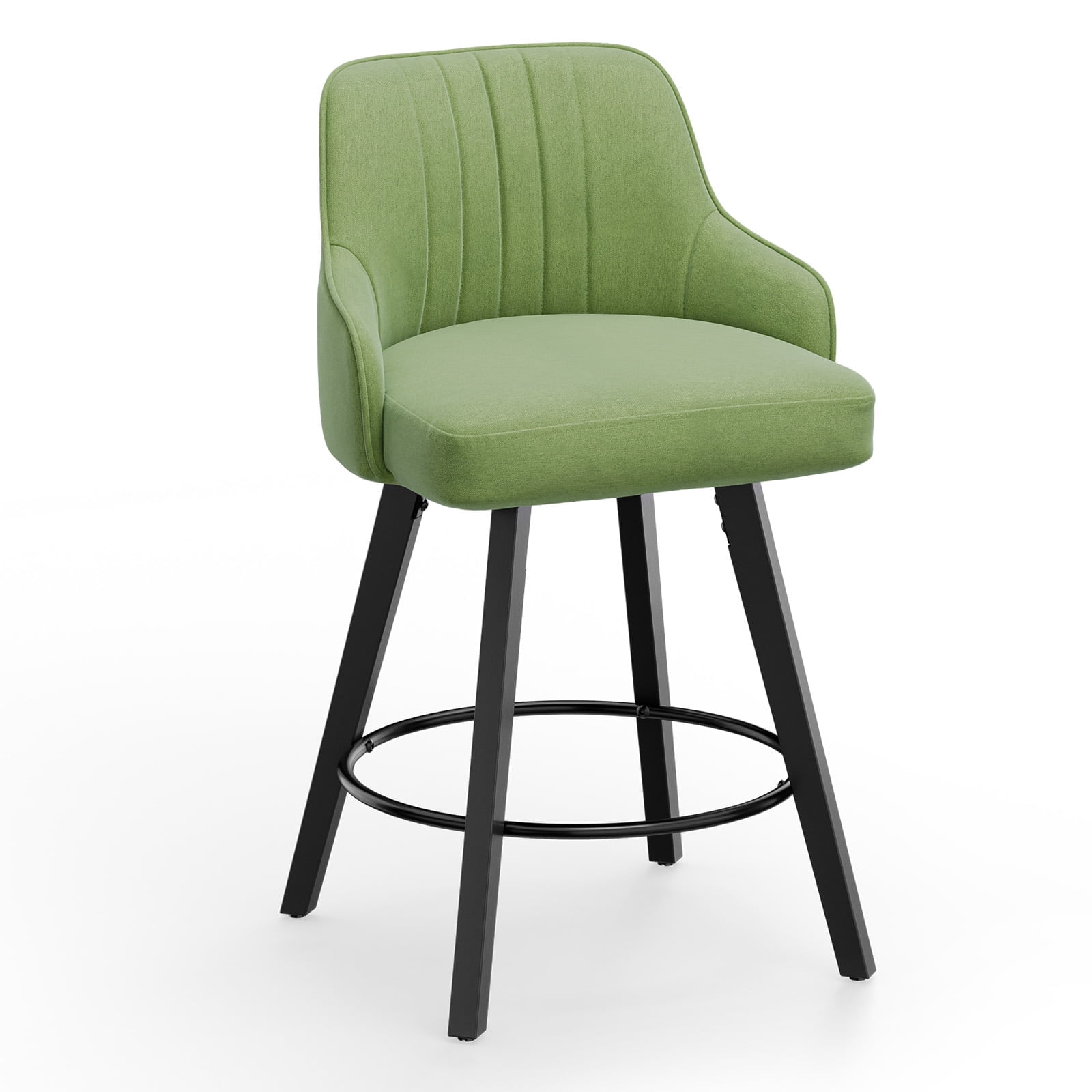 Ktaxon Swivel Bar Stools, 35" Counter Height Adjustable Fabric Bar ...