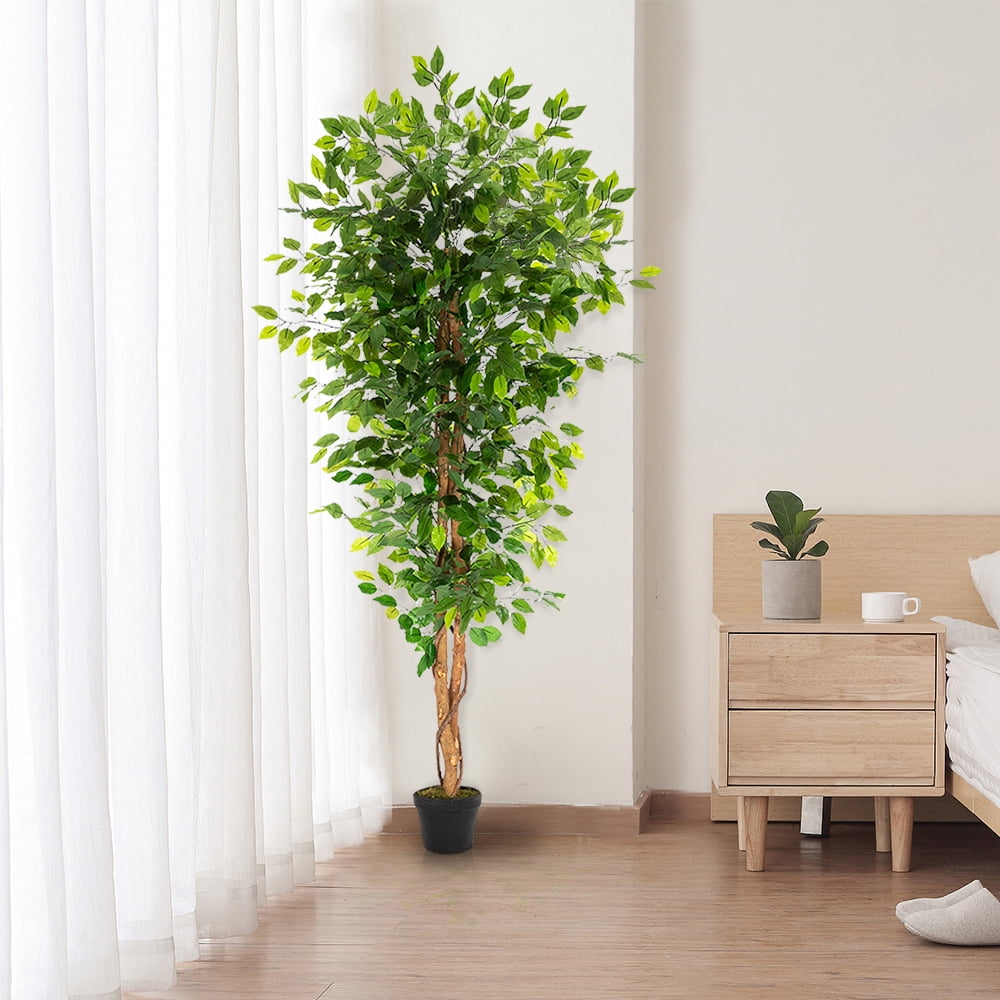 Ktaxon Truncated Artificial Tree, 6 Feet Artificial 6FT Banyan Tree ...