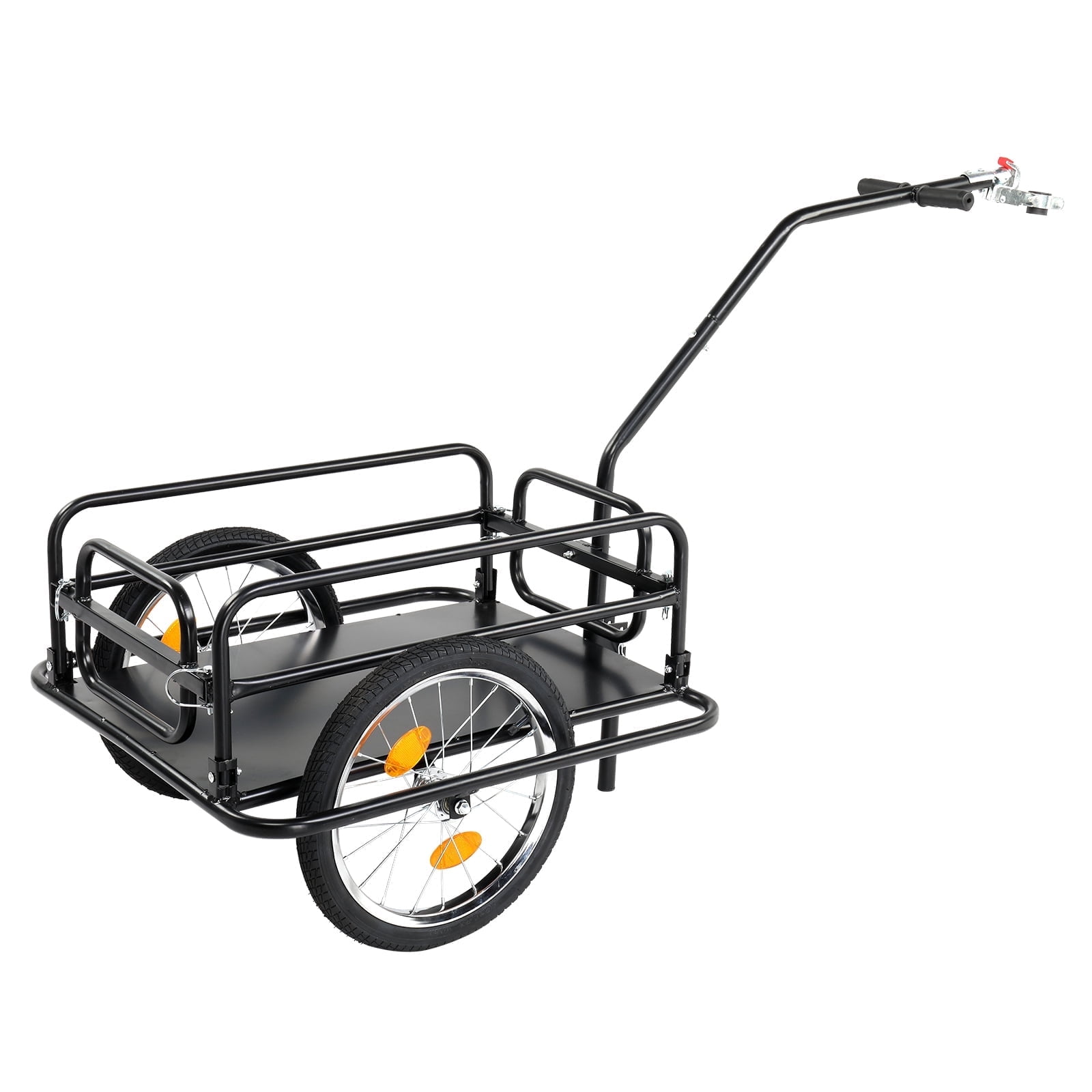 "Ktaxon Pull Behind Large Utility Folding 16"" Bike Cargo Trailer ...