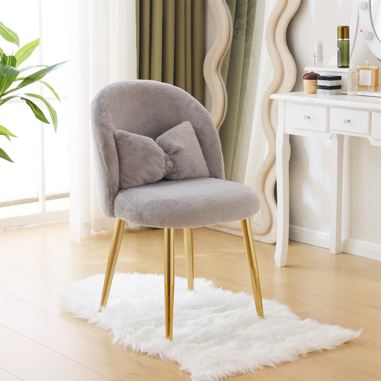 Ktaxon Vanity Makeup Chair Comfy Accent Chair Small Office Chair for ...