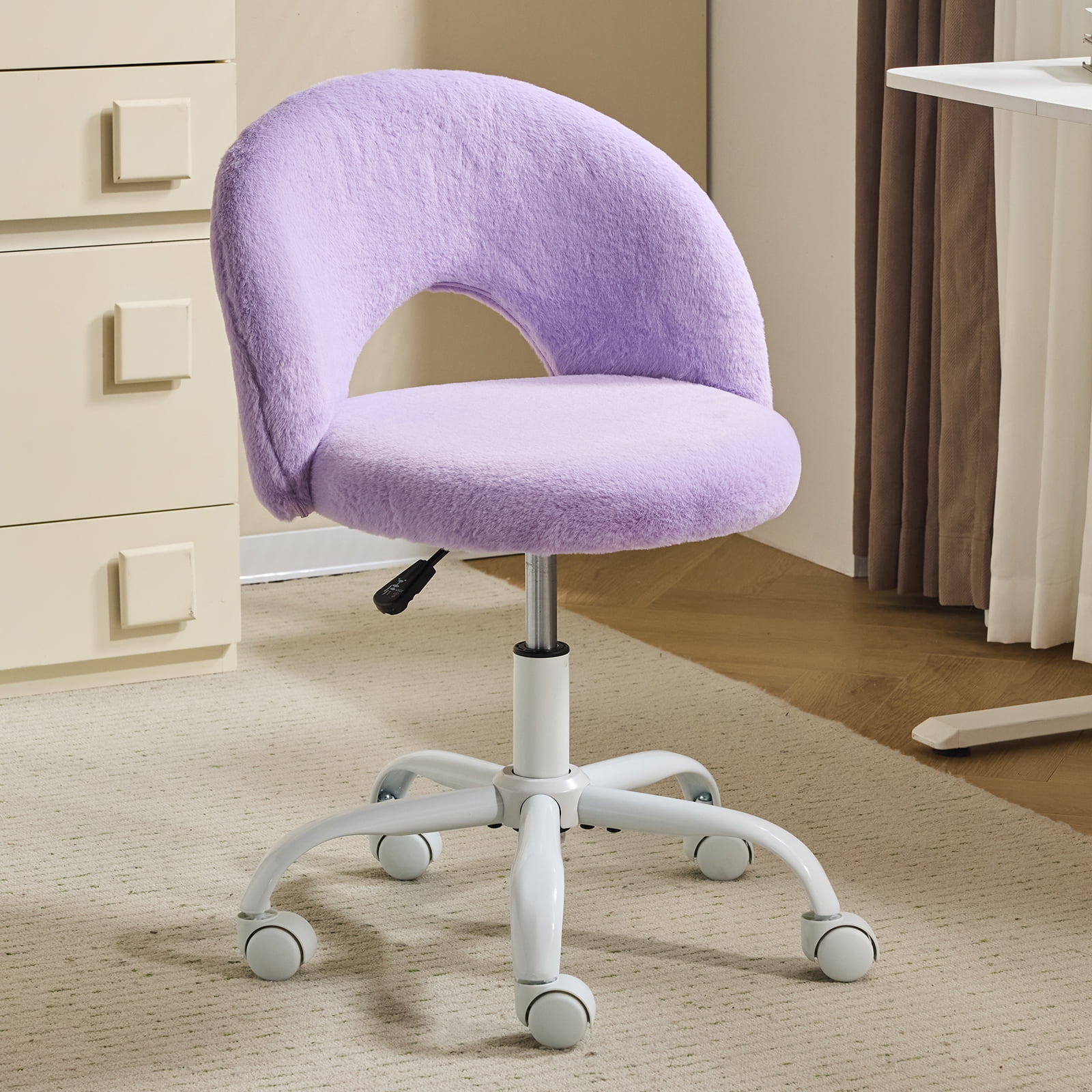 Ktaxon Vanity Makeup Chair Comfy Cute Accent Chair Small Swivel Task ...