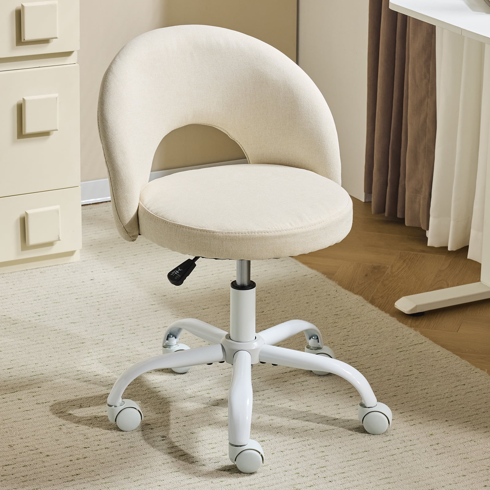 Ktaxon Vanity Makeup Chair Comfy Cute Accent Chair Small Swivel Task ...