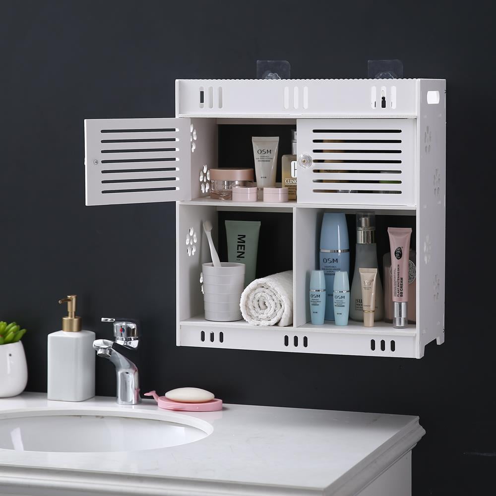 Ktaxon Wall Mount Waterproof Bathroom Cabinet with Small Doors and ...