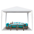 Ktaxon Wedding Canopy Party Tent without Sidewalls for Camping Outside ...