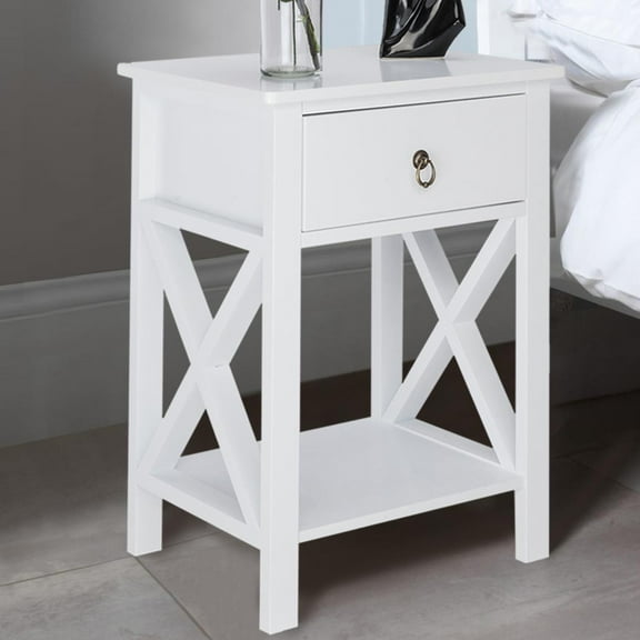 Cterwk 3 Drawer Nightstand Beside Table for Bedroom, Living Room, Gray ...
