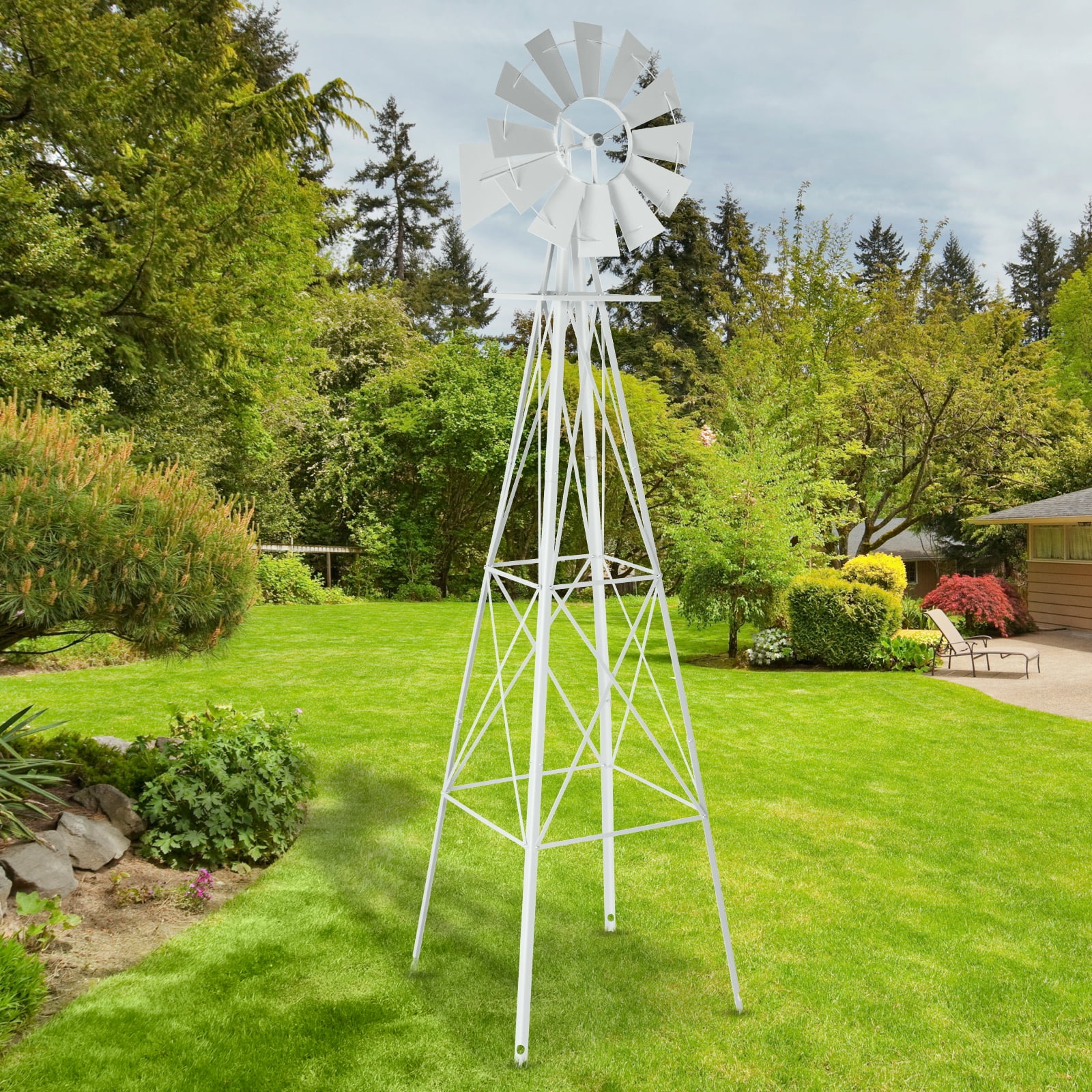 Ktaxon Windmill 8FT Large Wind Spinners for Outdoor,Yard&Garden, Garden ...