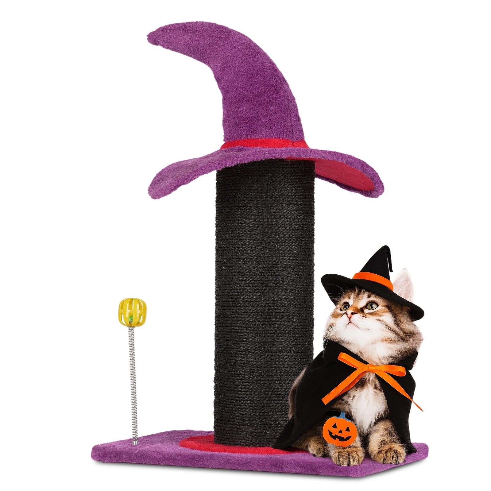 Ktaxon Witch Hat Cat Tree for Halloween - 40x30x60cm Tall Cat Tower ...