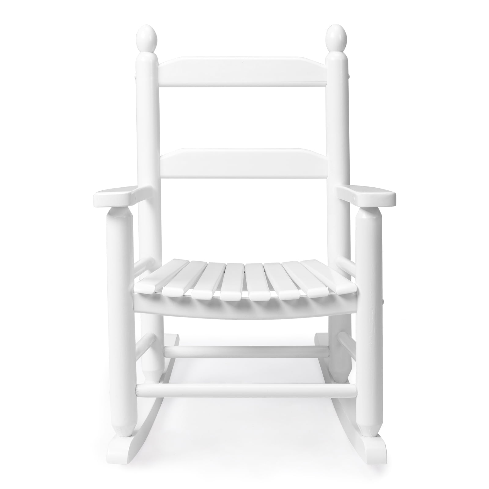 Ktaxon Child's Rocking Chair, Solid Wood, White, Ages 3-6, Indoor and ...