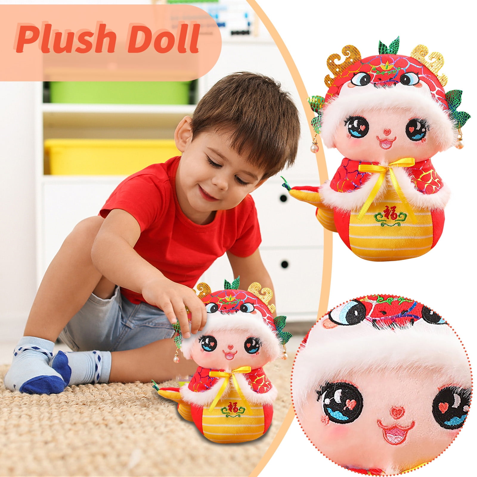 Kteer_toys Plush Doll Toy Gift Cartoon Children's Rag Doll Doll (11 ...