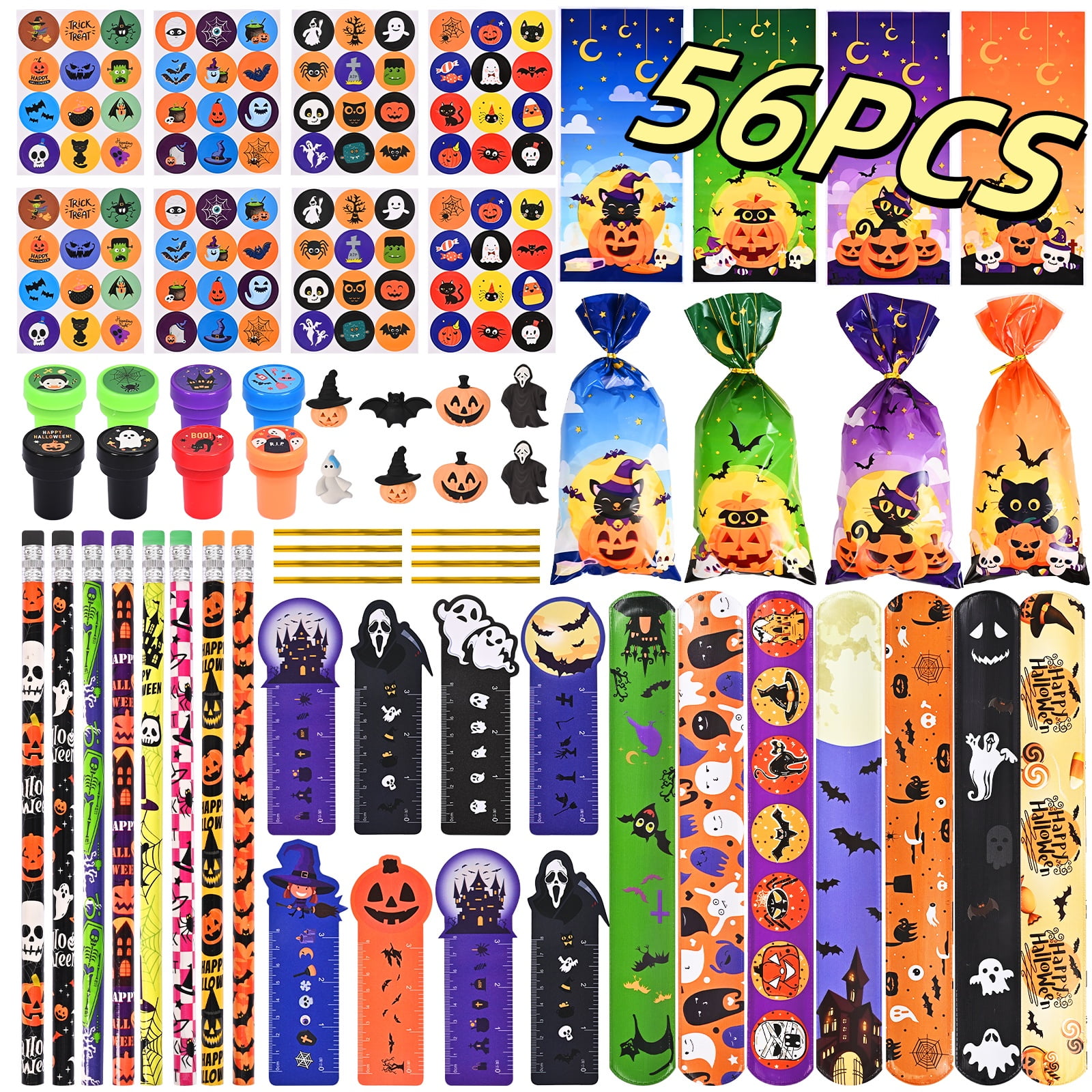 Ktinnead Halloween Party Favors Stationery Set Assorted Art and Craft ...