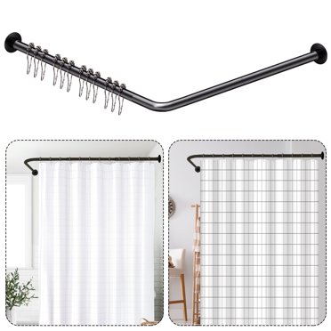 40x43" changing room bar rod heavy duty 3-piece for showers, hot tubs ...
