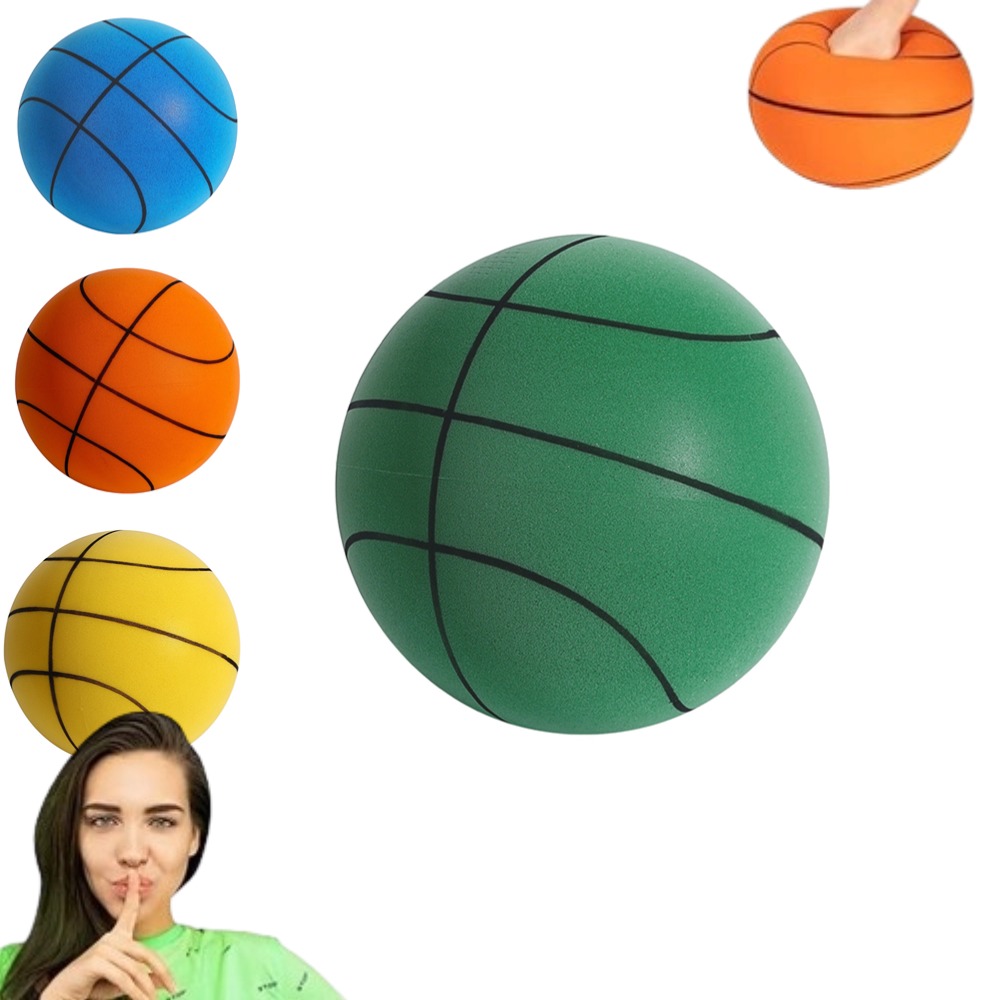 Ktlvex 2024 Silent Basketball - Indoor Training Foam Ball, Uncoated High-Density, Noiseless and ...