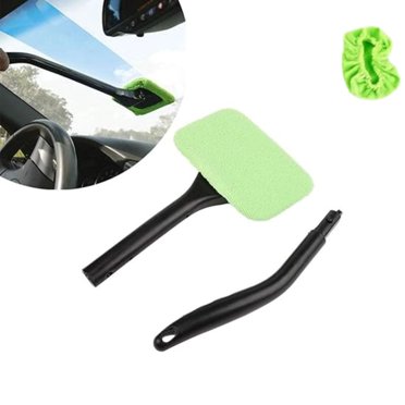 Dinfu Auto Windshield Cleaning Kit with Expandable Handle, 4 Reusable ...