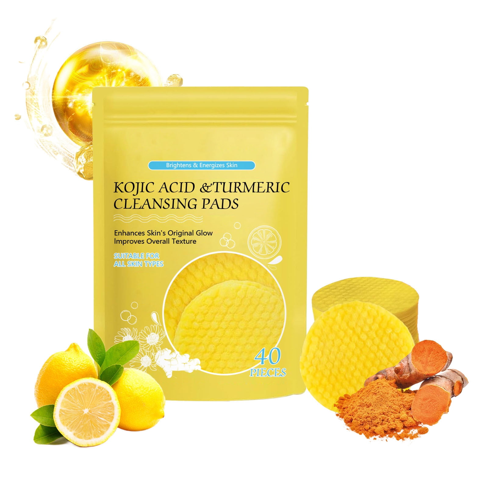 Ktlvex Turmeric Kojic Acid Cleansing Pads,Face Turmeric Cleansing Pads ... Ktlvex Turmeric Kojic Acid Cleansing Pads,Face Turmeric Cleansing Pads ...