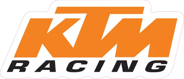 Ktm Racing White Background Sticker Window Decal Phone Decal Water ...