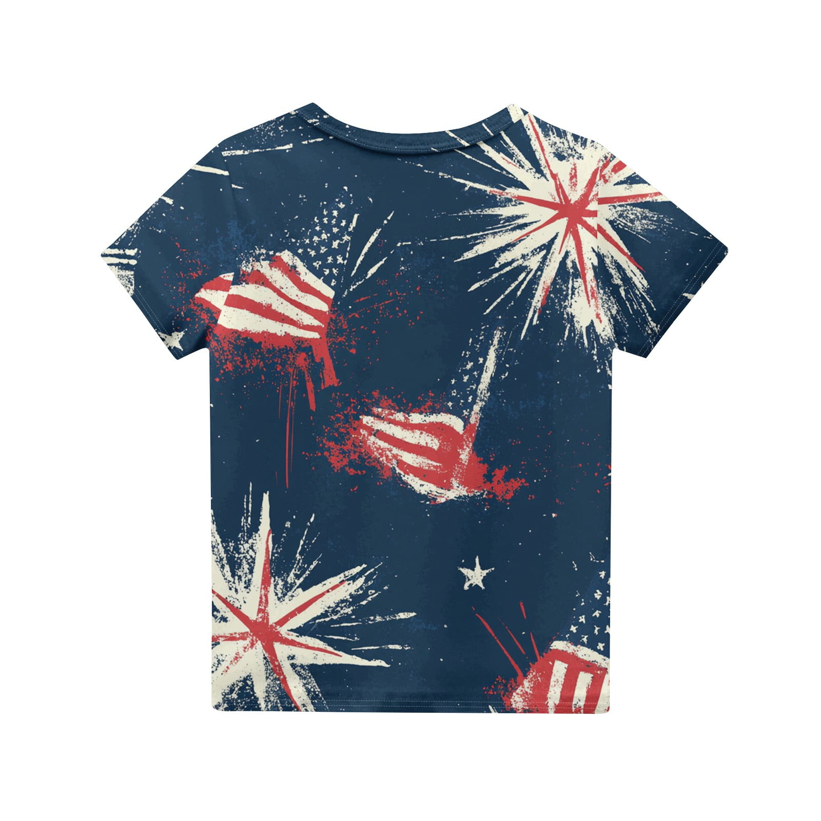 Ktyne 4th Of July Shirts for Kids Girls Short Sleeve Usa Flag Tshirt ...
