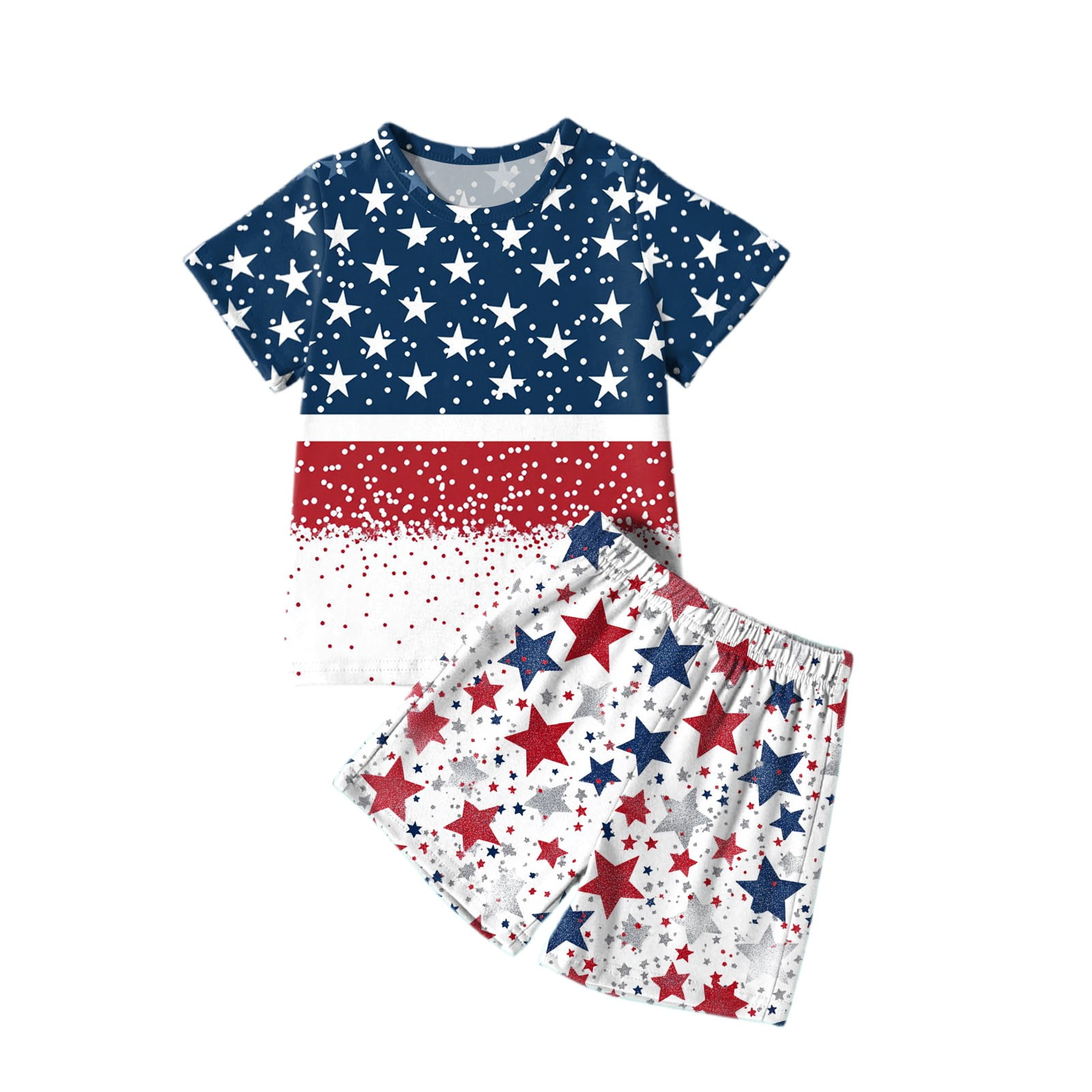 Ktyne Independence Day Outfits for Teen Boys Girls Kids Star Striped ...