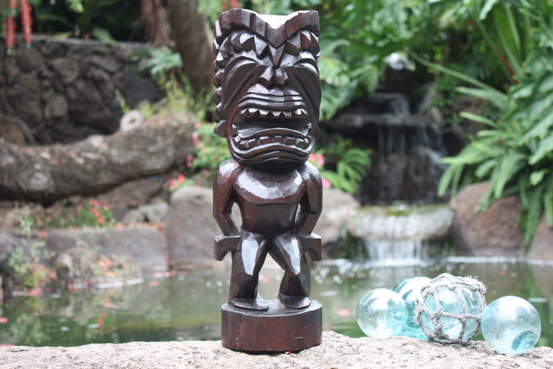 Ku Tiki 16" - Walnut Stain - Traditional Hawaii Museum Replica ...