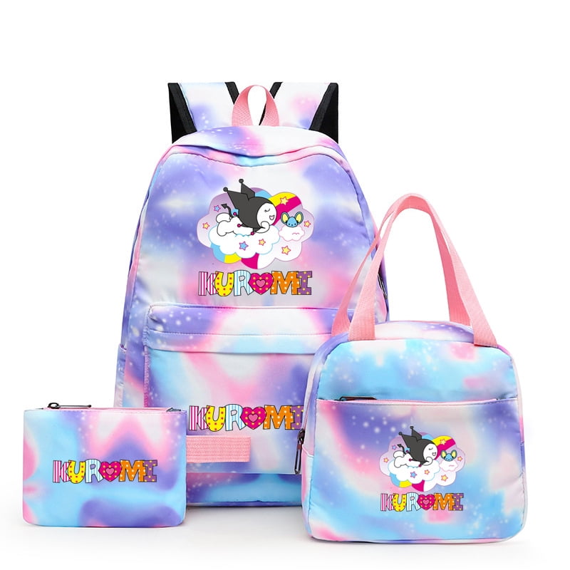 Ku_romi 3D Print 3-Piece Backpack Set - Cute Cartoon Backpack ...