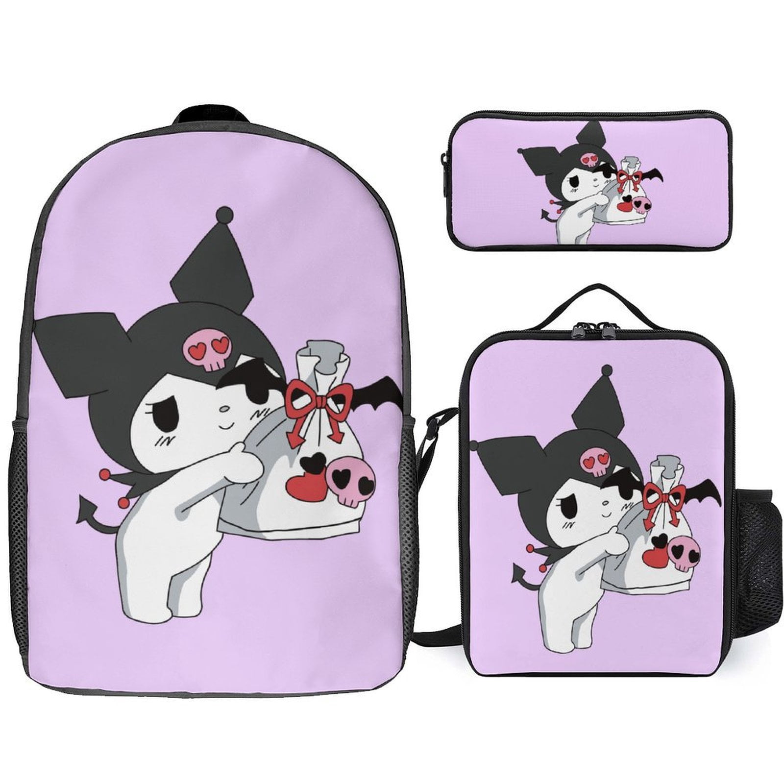 Ku_romi Backpack Set 17 inch Bags with Lunch Bag Pencilcase Ku_romi ...