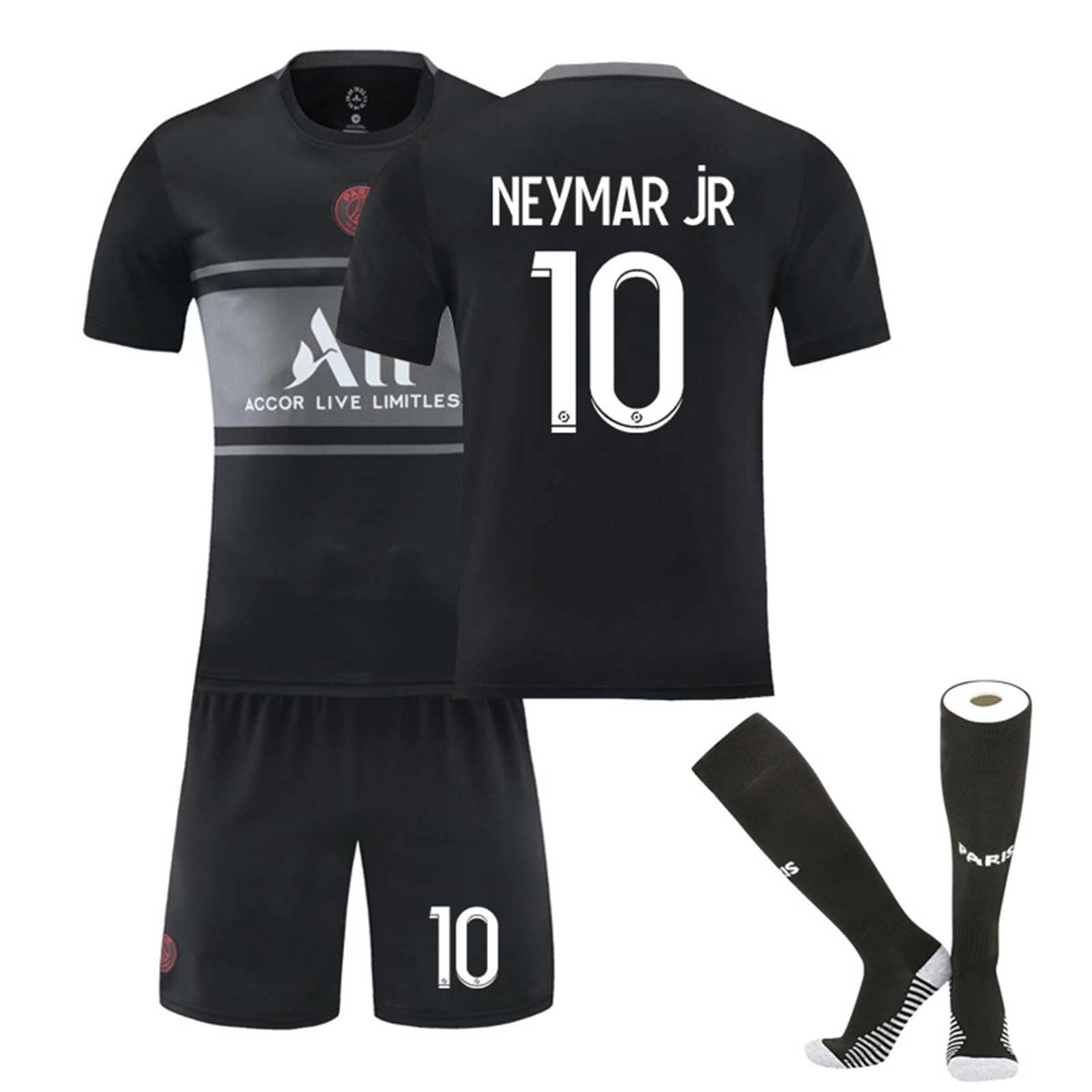 KuLvXin 2223 French FC Second Away Game Soccer Jersey, #10 NEYMAR Soccer Jersey, Kids Short ...