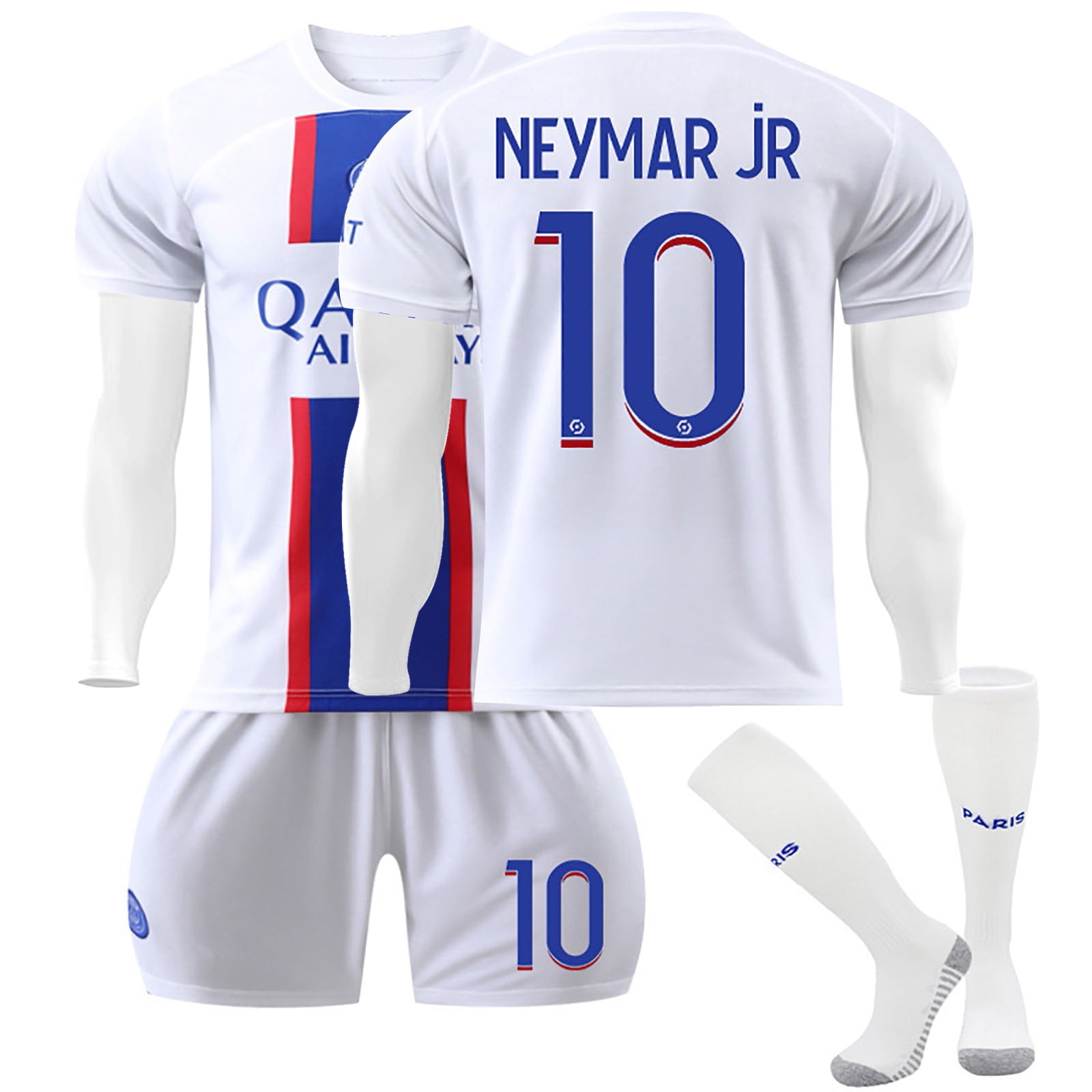 KuLvXin 2324 French FC Second Away Game Soccer Jersey, #10 NEYMAR Soccer Jersey, Kids Long ...